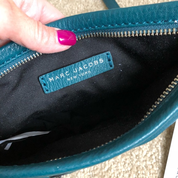Marc Jacobs | Bags | Marc Jacobs Dark Teal Leather Crossbody | Poshmark